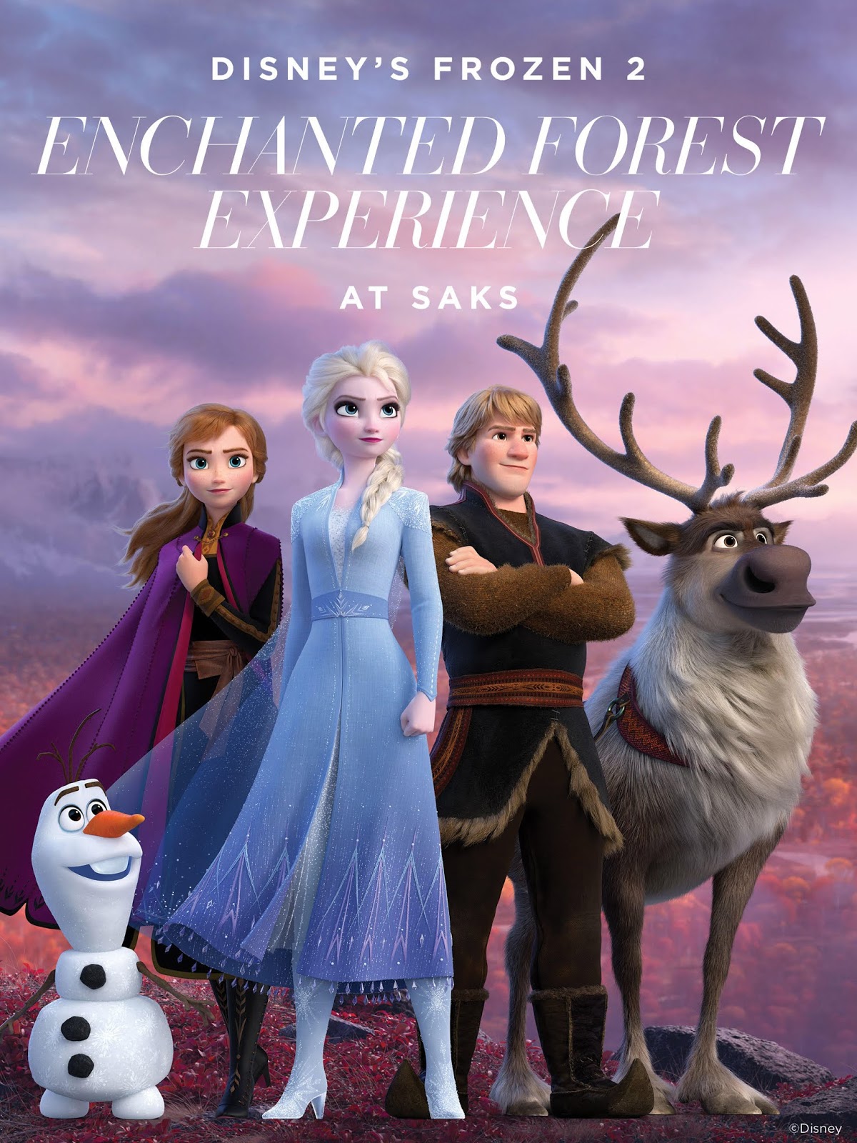 Picturing Disney: Frozen 2 Enchanted Forest Experience at Saks Fifth Avenue