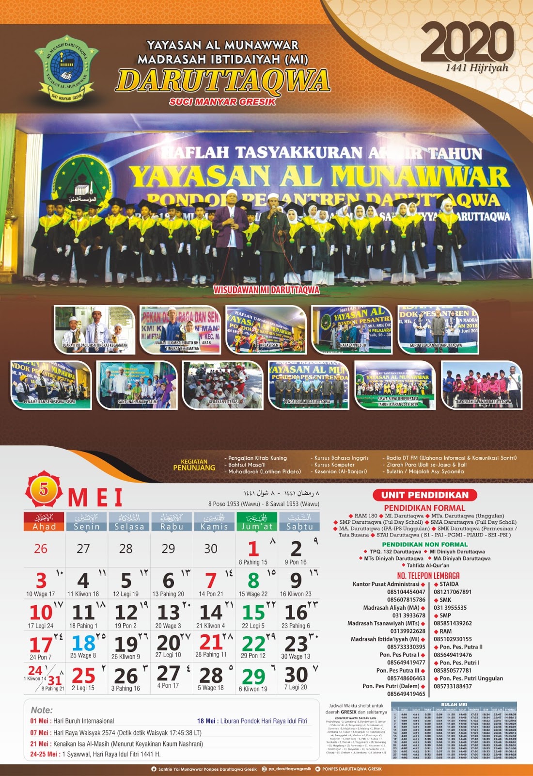 TOKO ANNABHAN MENYEDIAKAN KALENDER PONDOK PESANTREN DARUTTAQWA SUCI ...