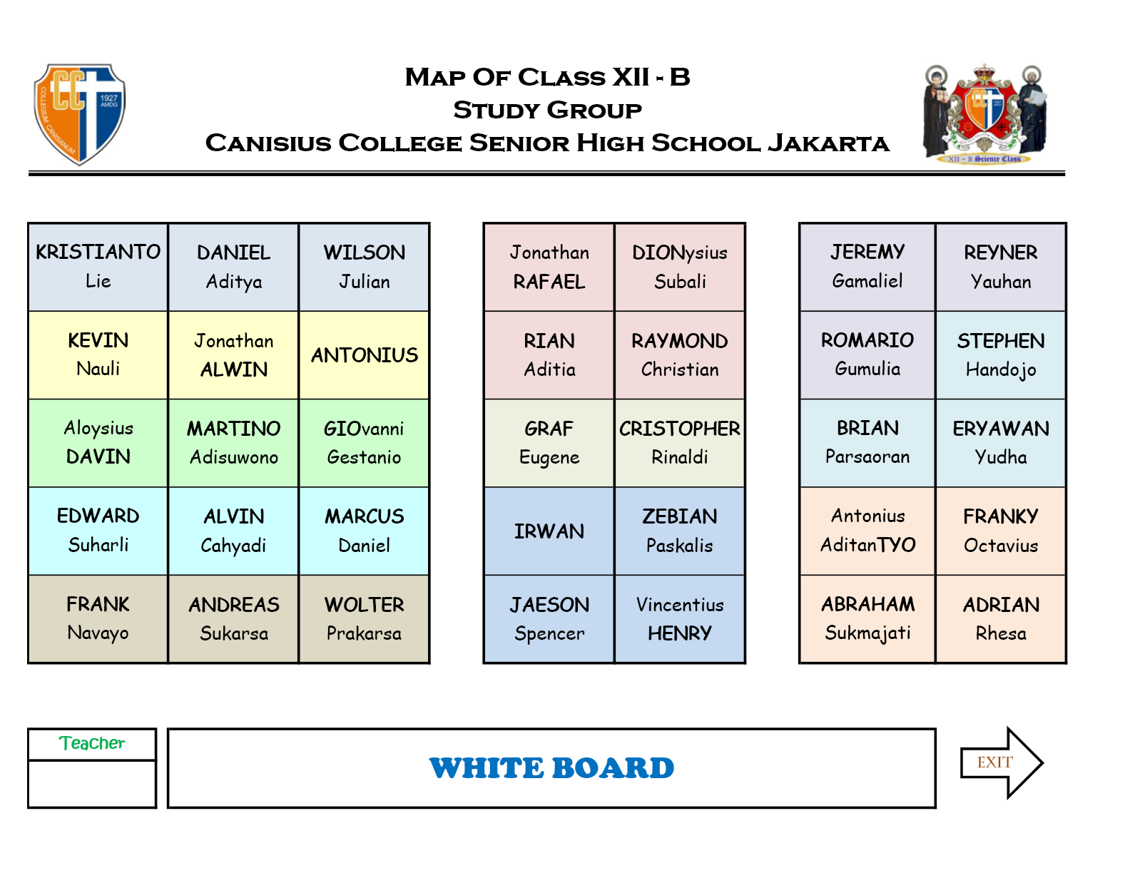 XII - B Collegium Canisianum Senior High School