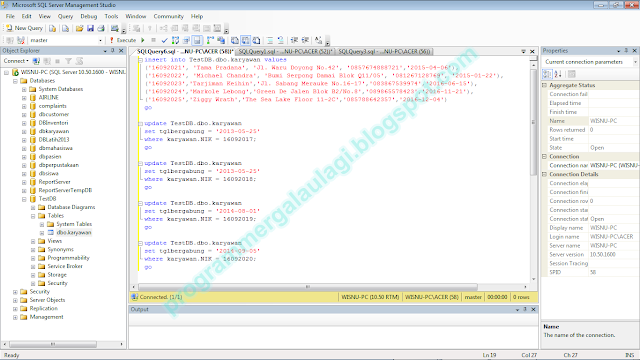 Belajar SQL Server : Dasar - Dasar SQL Server ~ Programmer Galau Lagi