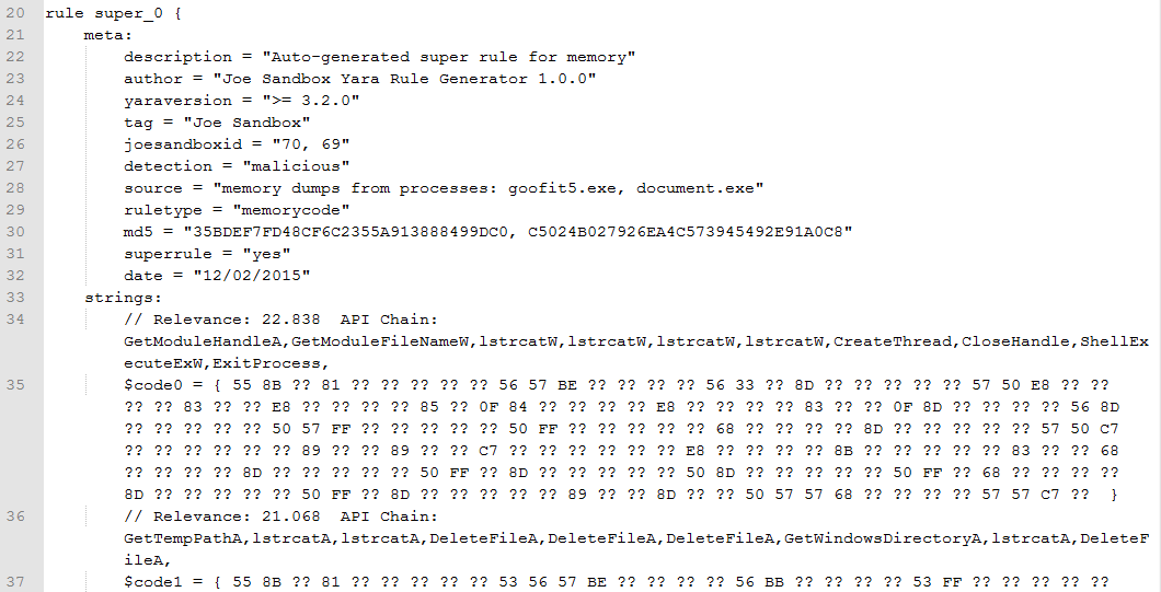 Deep Malware Analysis - Introduction Yara Rule Generator