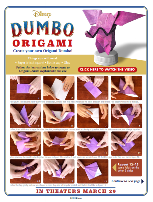Musings of an Average Mom: Dumbo Printables, Crafts and Recipes
