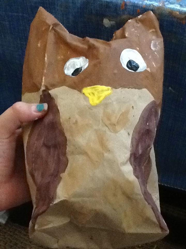 Dusty Day Crafts: Brown Paper Bag Owl Craft