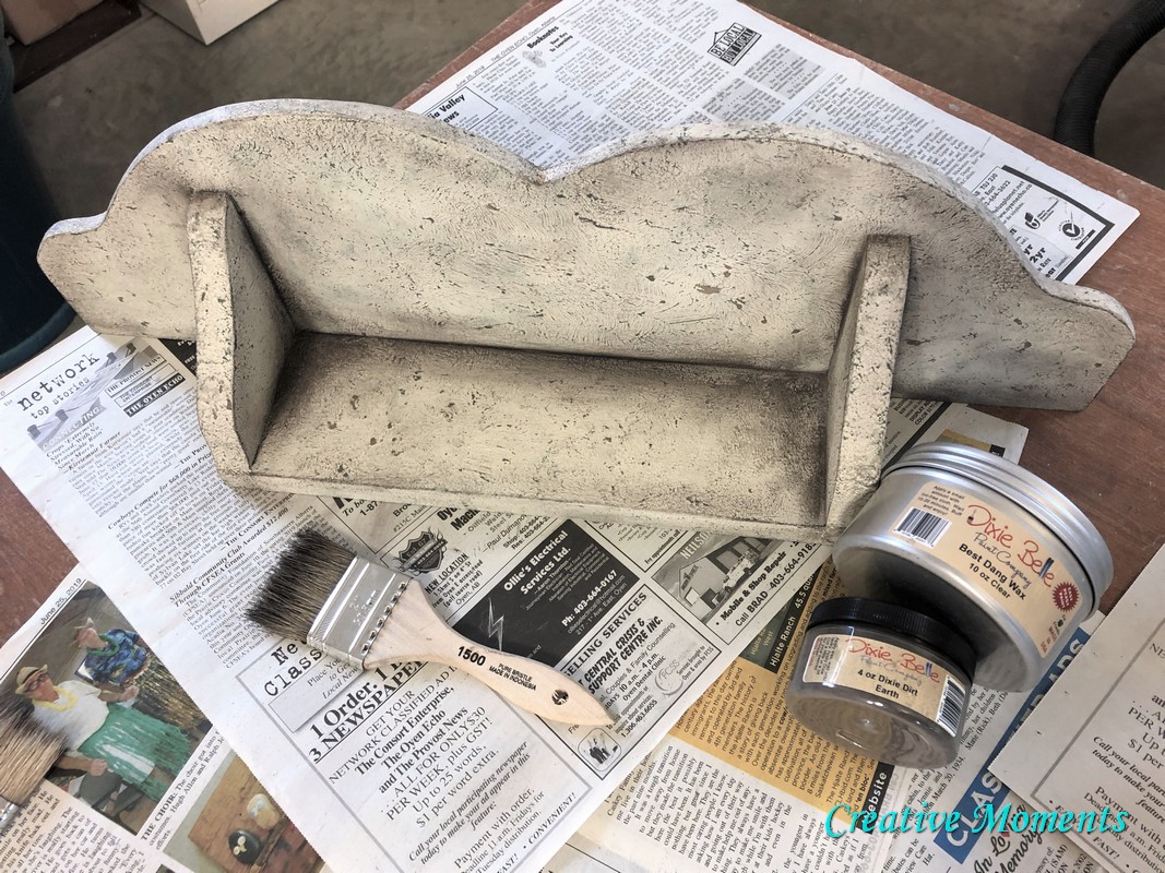 Venetian Plaster Shelf