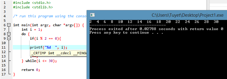 Manh Doraemon: Day 4 - 3: Using do..while loop do some exercise