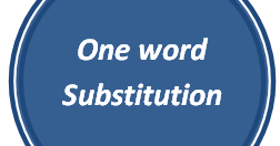 One word substitution