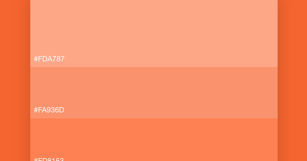 Blood Orange Color Palette