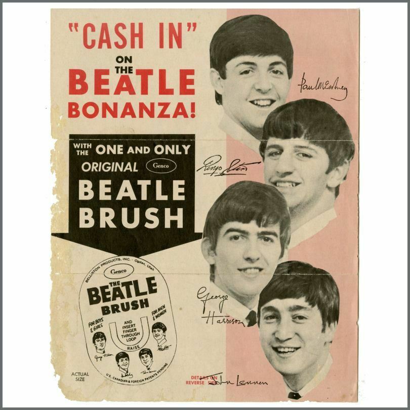 Vintage Beatles hairbrush ad