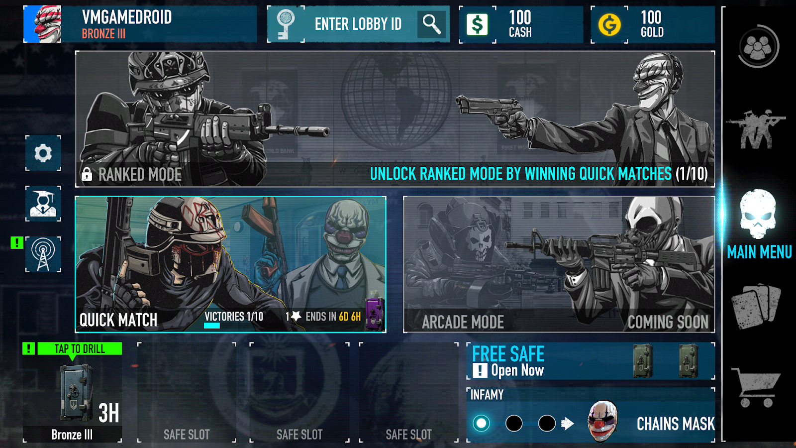 SAIU! PAYDAY MOBILE PARA CELULARES ANDROID (FPS/PVP) 2018