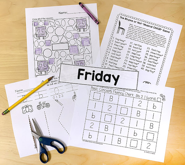 Transitional Kindergarten Distance Learning Packets - Fall Week 4! No ...