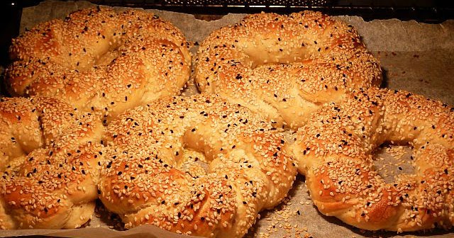 eatdrinkcooking: Simit / Sesam-Kringel vs Bagel