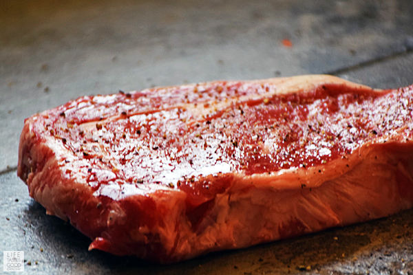 Steak and Eggs Benedict Crostini | Life Tastes Good