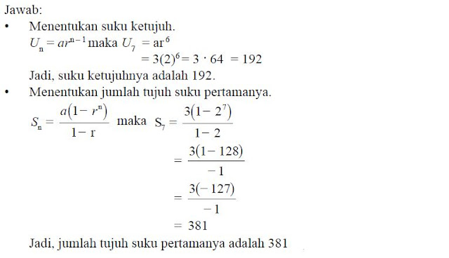 Pengertian dan Rumus Deret Geometri dan Contoh Soal Deret Geometri