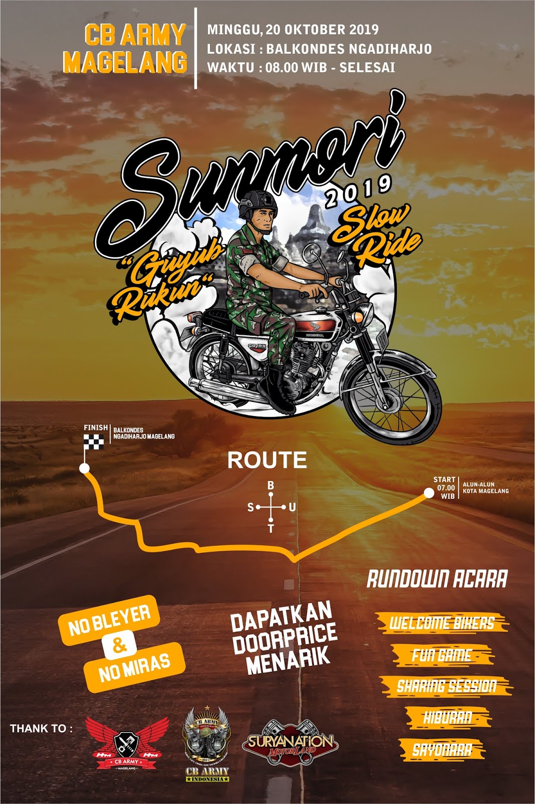 Sunmory cb army magelang mengundang para baiker cb megelang dan sekitarnya