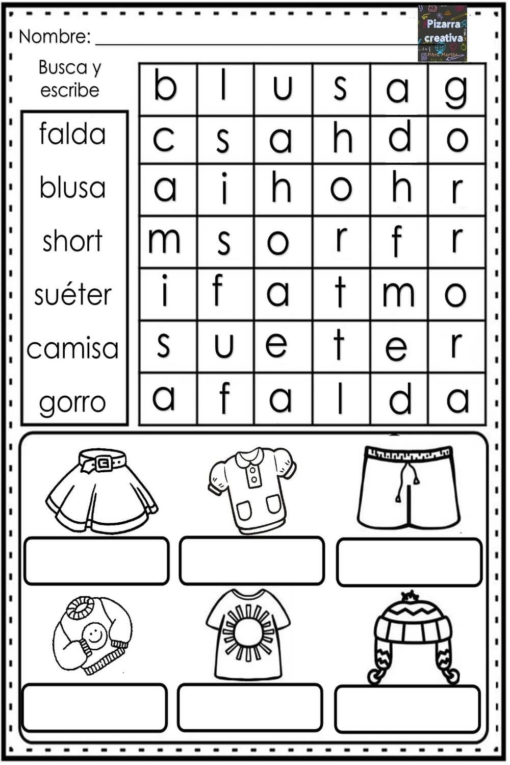 Cuaderno para Lectoescritura de Palabras | Materiales Educativos para ...