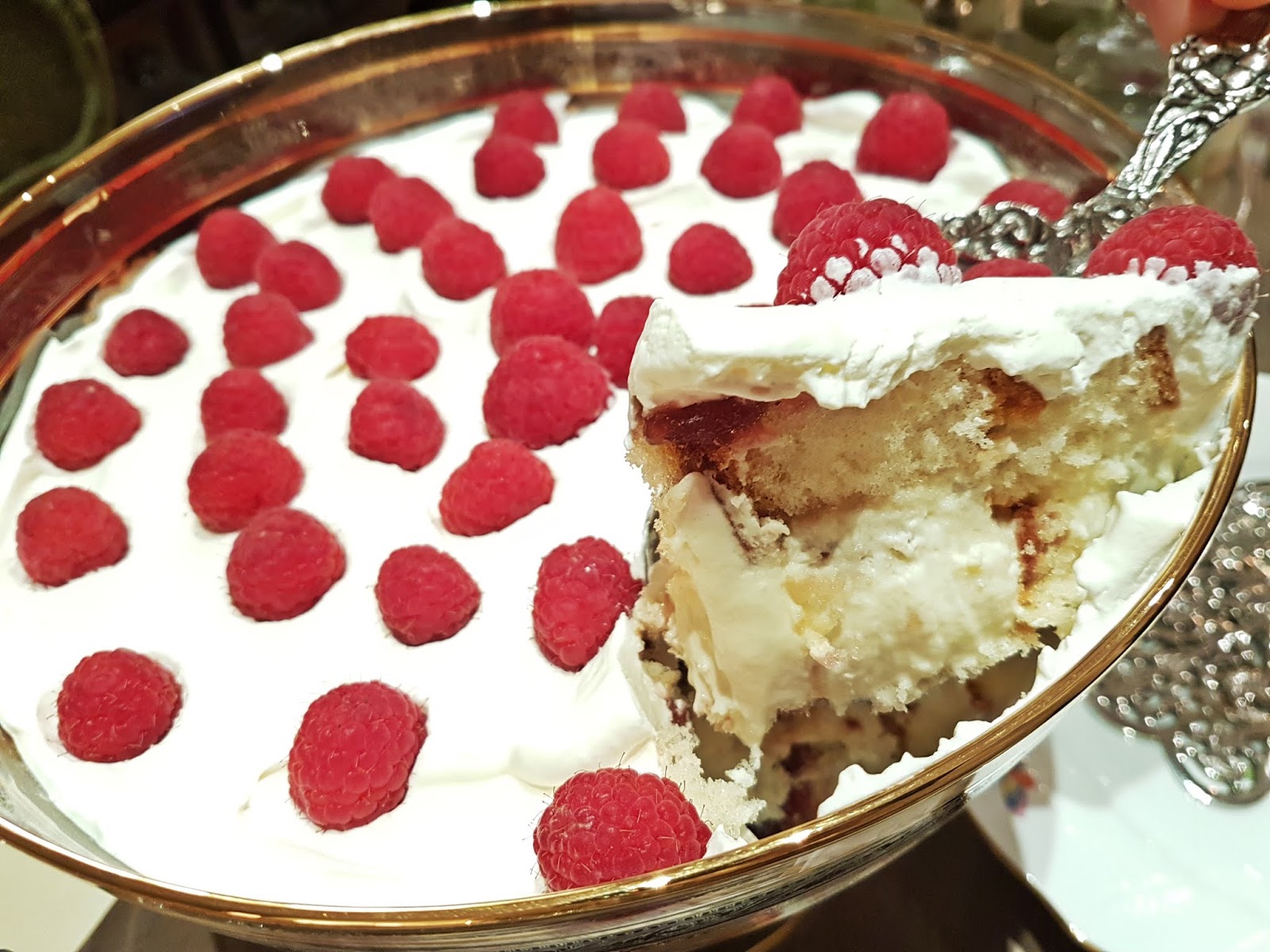 Maryam's Culinary Wonders: 1178. White Chocolate Raspberry Trifle