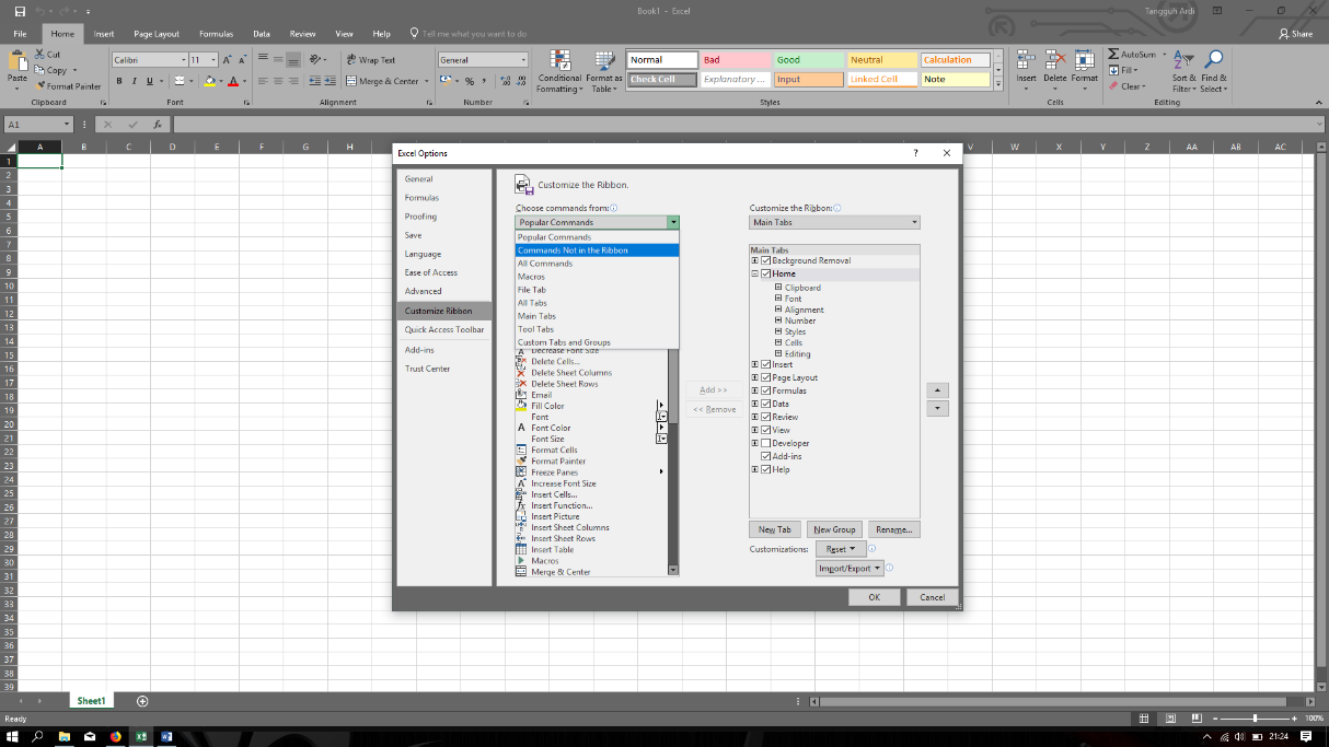 ma'Blog: Membuat database menggunakan Microsoft Excel