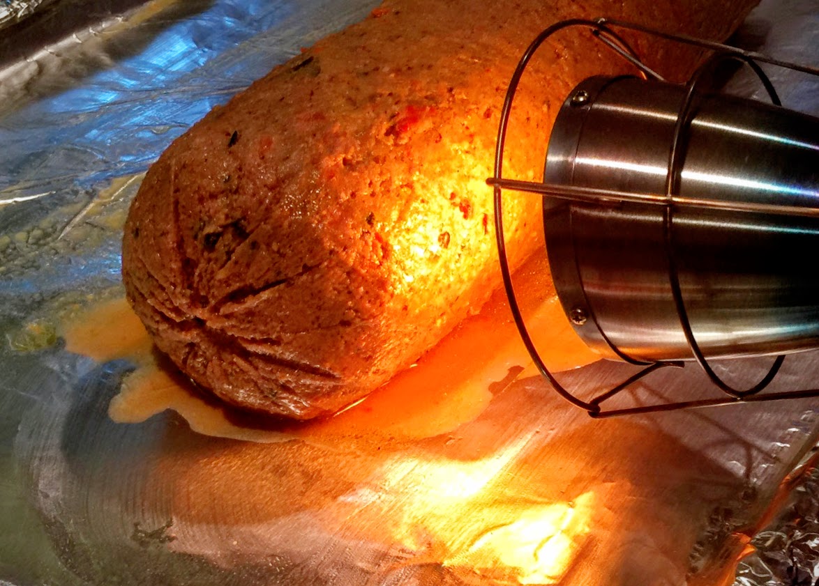 Sous-Vide Meat-Loaf in a 5-Inch Casing