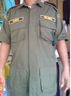 DUNIA JAHITAN PAKAIAN: UNIFORM RELA, PERTAHANAN AWAM, POLIS,TENTERA DLL