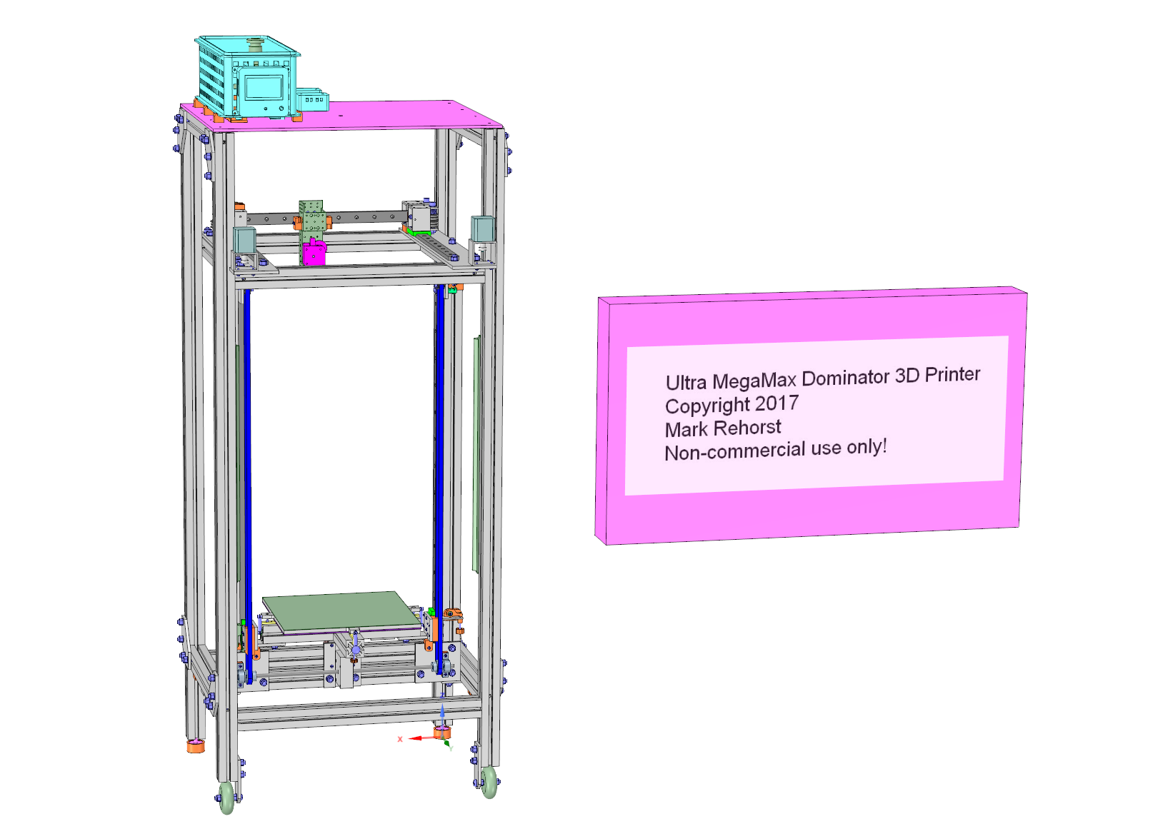 Mark Rehorst's Tech Topics: UMMD 3D Printer Master CAD File