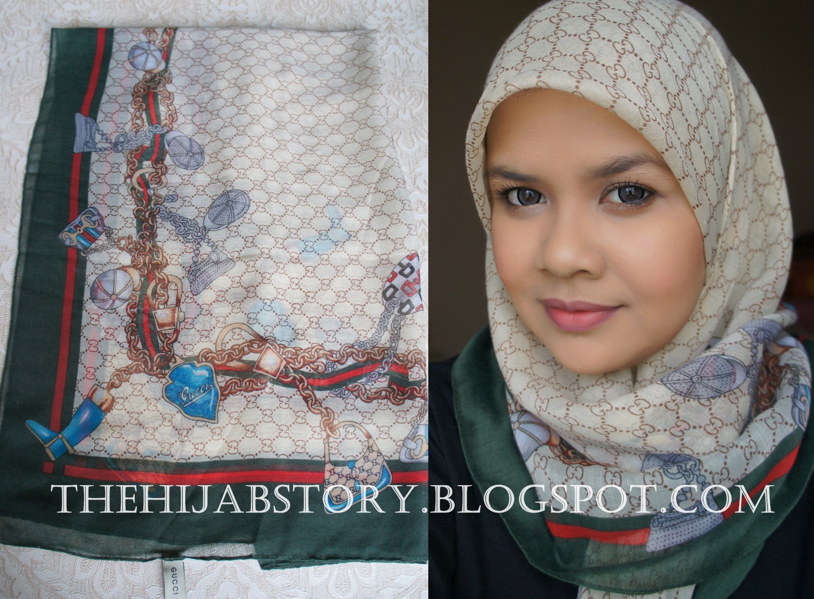 The Hijab Story, Your Online Hijab Store: LV & Gucci Cotton Square Scarves