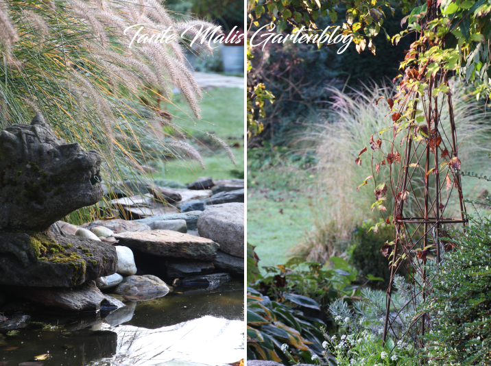 Oktobergarten und ein gedrehter Efeukranz DIY