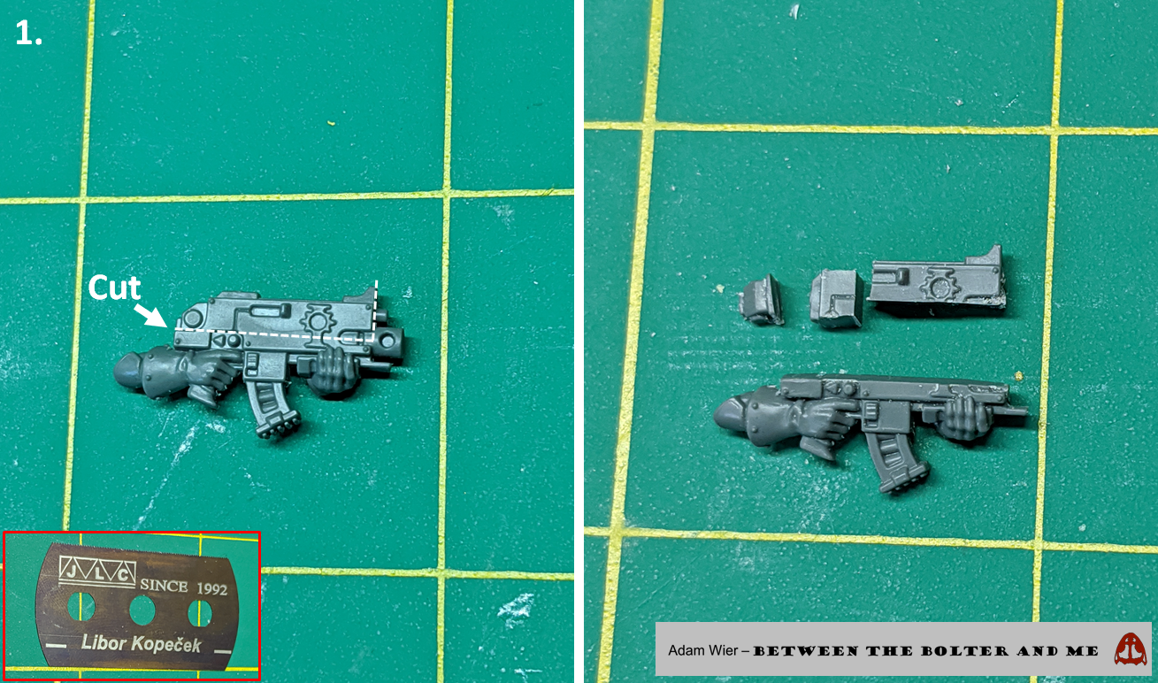 Between the Bolter and Me: Tutorial: Converting a Sister of Battle Bolter