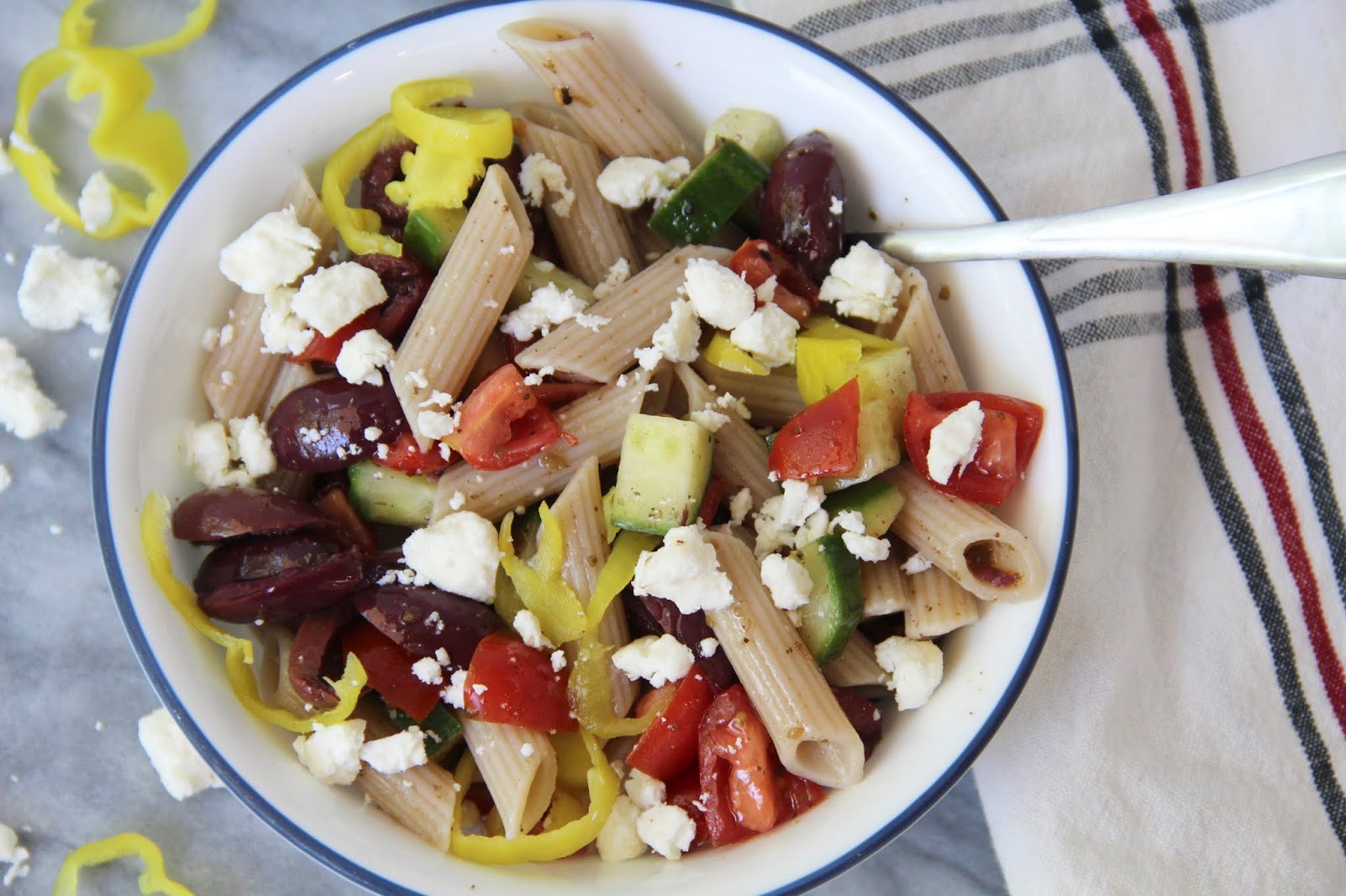 Joy Filled Table: Easy Greek Pasta Salad