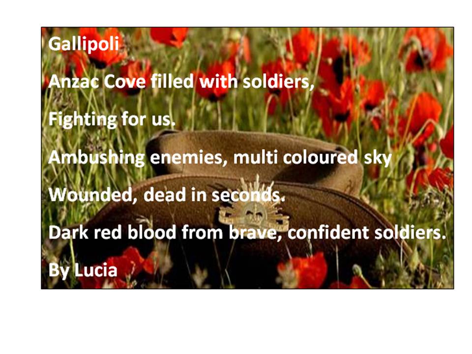 Learning with Room 3: Anzac Poems