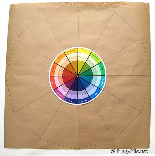 Piggy Pile: Tutorial - Fabric Color Wheel