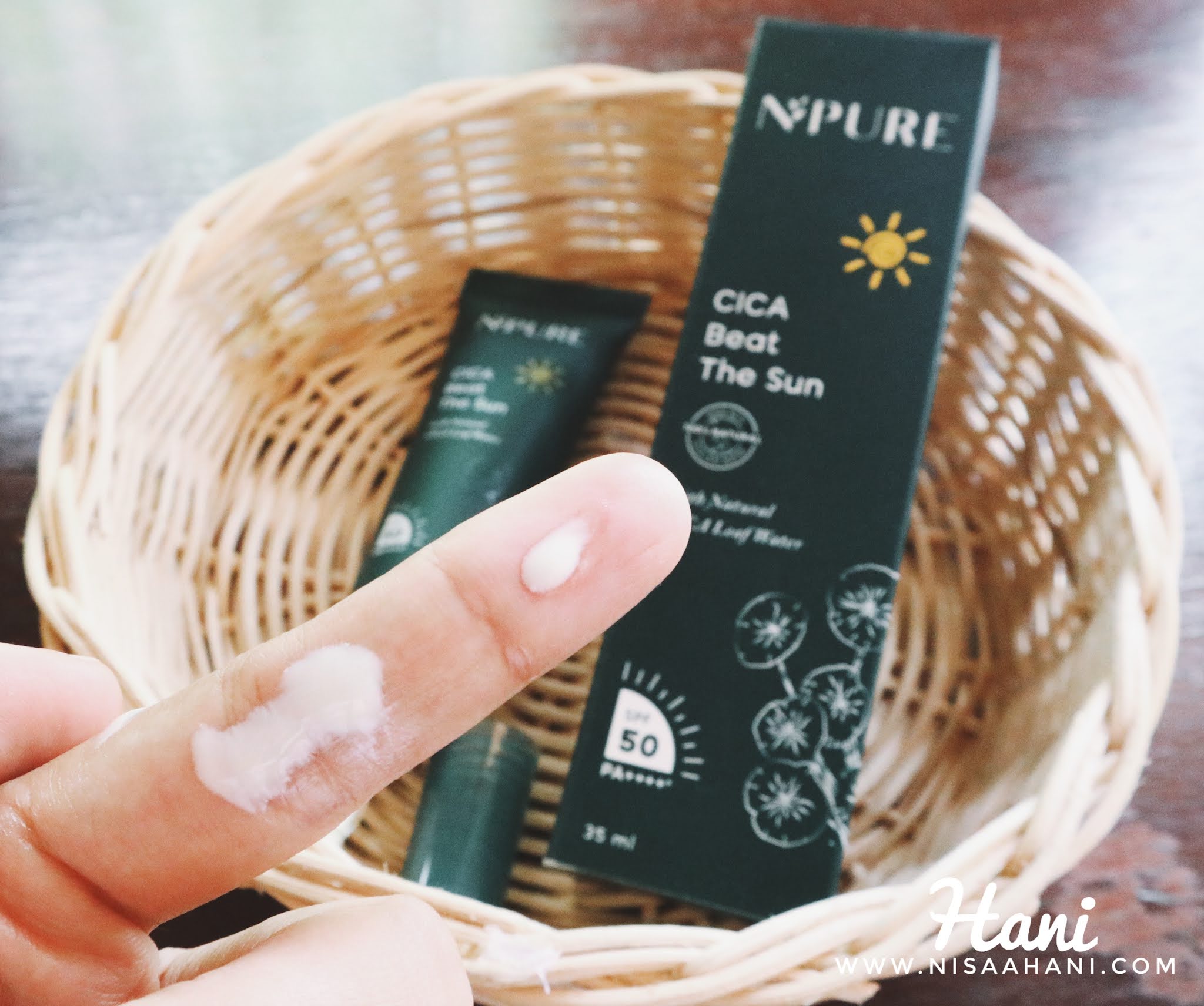 Review N'PURE Cica Beat The Sun SPF 50 PA ++++: Natural Sunscreen for ...