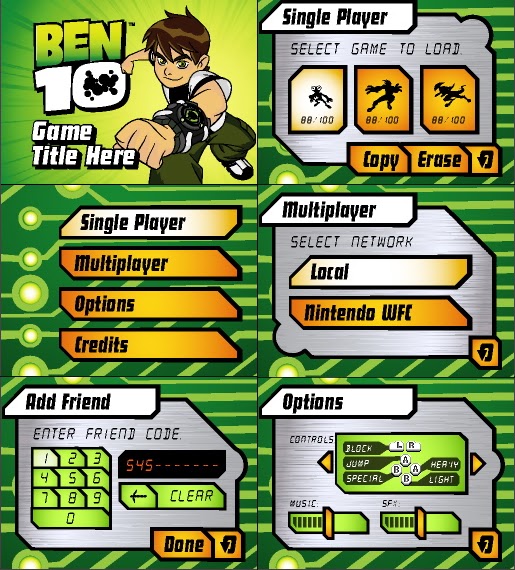 ludimotion: Ben 10 UI Theme