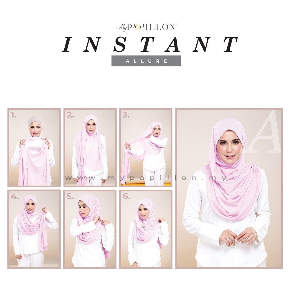 Tutorials Cara Memakai Shawl dan Tudung Bawal dengan tepat