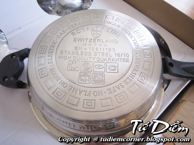 Royalty Line Switzerland Stainless Steel Cookware 16 pieces (RL-16S ...