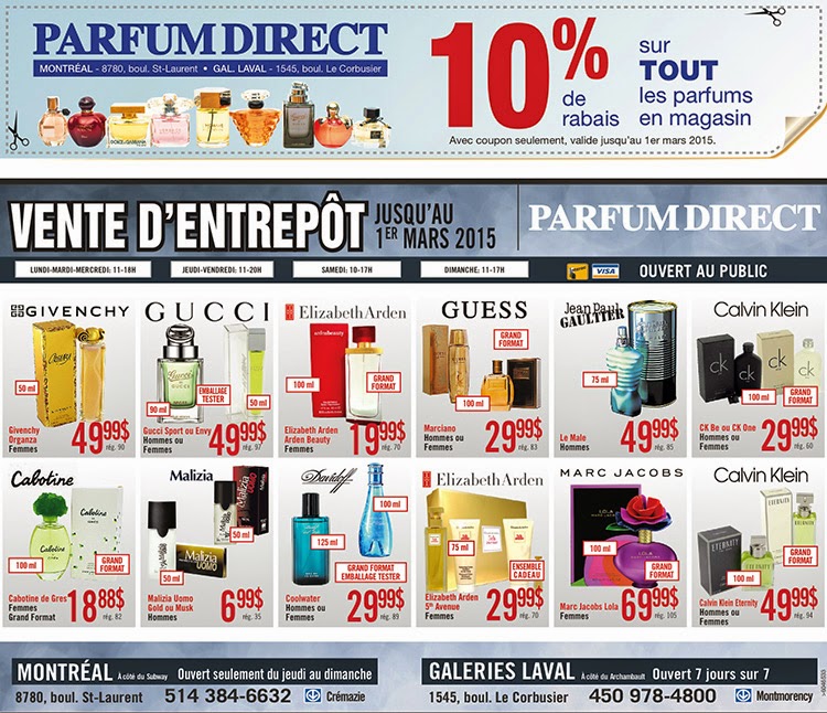 Parfum Direct Vente d'entrepôt Coupon 10%