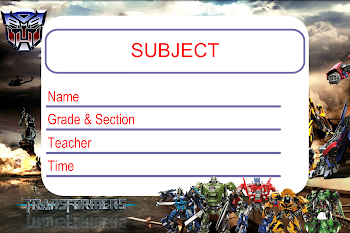 Editable Subject Label Frozen Character - Printable PNG Frames ...