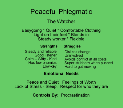 Girl With An Attitude: Phlegmatic