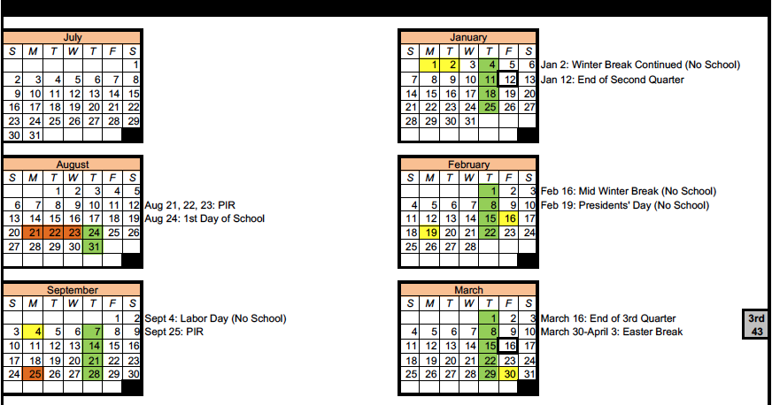 Superintendent's Blog: Trustees Approve School Calendar for 2017-2018