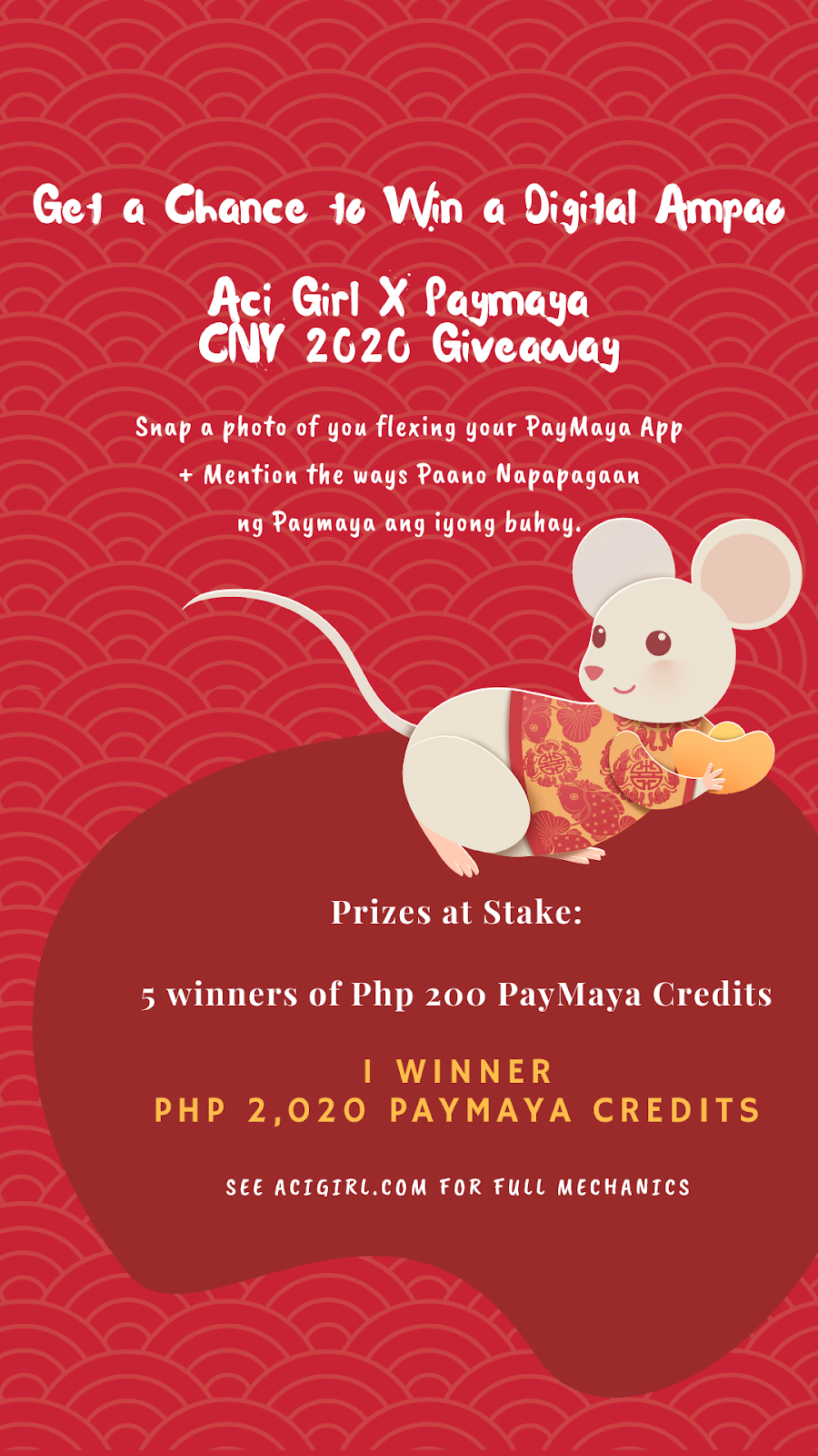 Giving Out Digital Ampao as Aci Girl's Pampa-Buenas Giveaway this ...