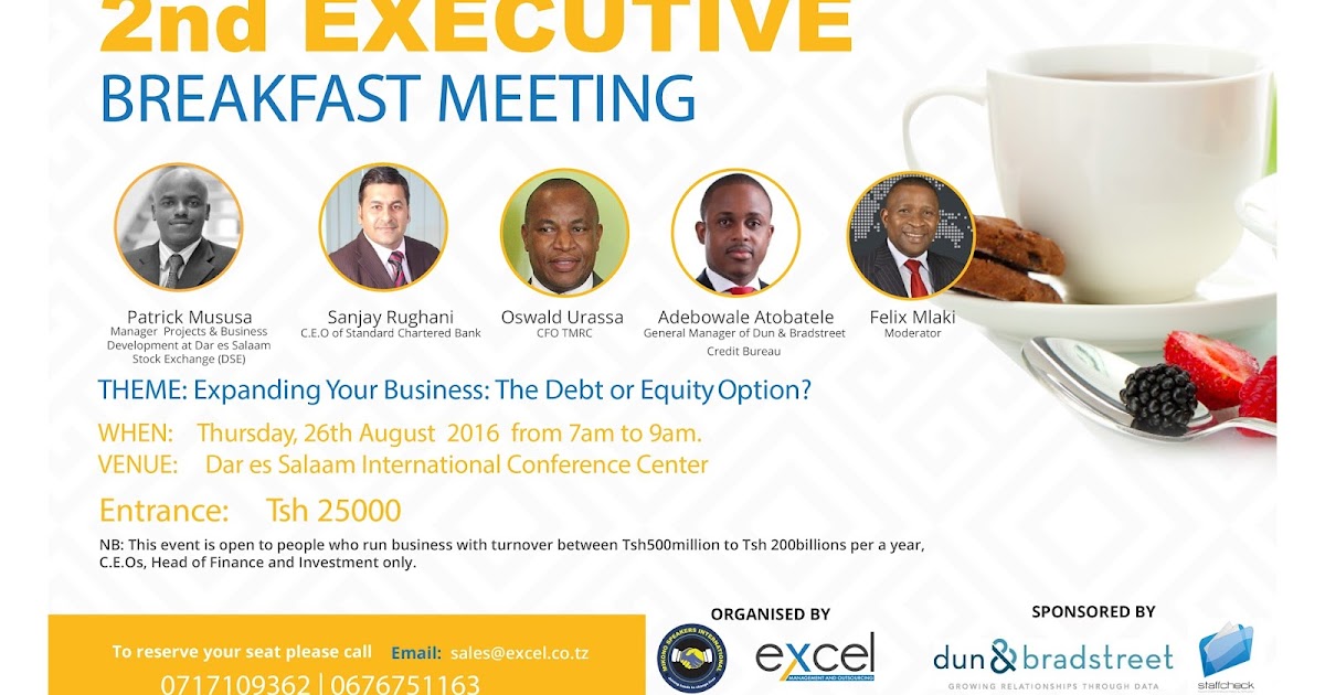 Kitomari Banking & Finance Blog: EXECUTIVE BREAKFAST MEETING ...