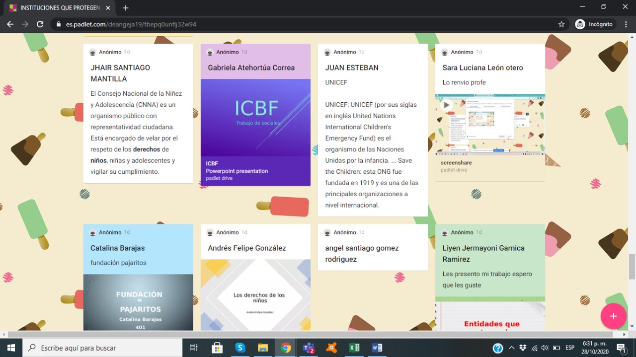 Gestión del conocimiento en la educación: Herramientas web 2.0 Padlet