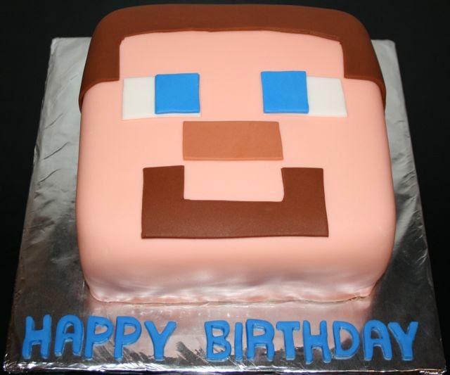 Jacqueline's Sweet Shop: Minecraft Steve Cake