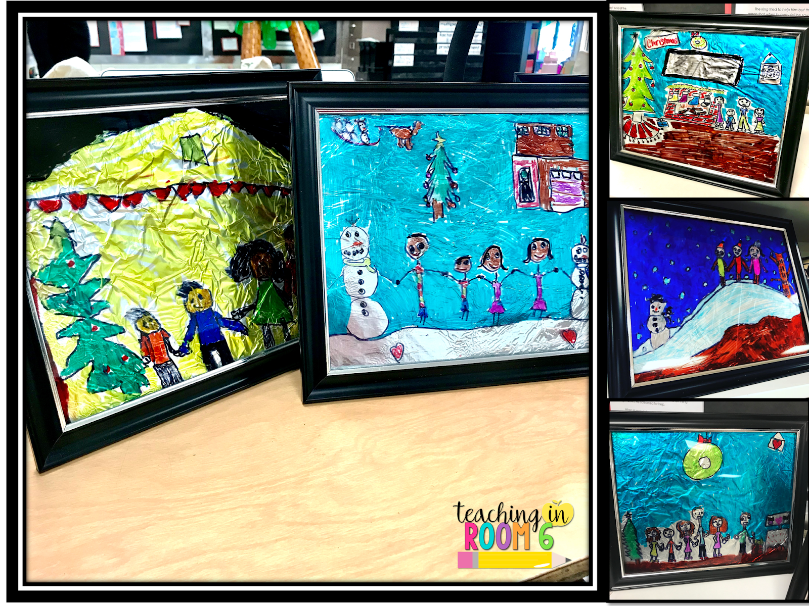 Framed Family Portrait: Holiday Gift Idea | Teaching in Room 6