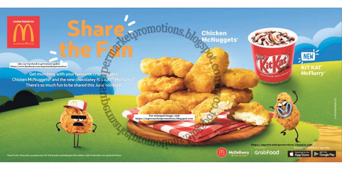 McDonald's Promotion 06 June 2019 ~ Supermarket Promotions