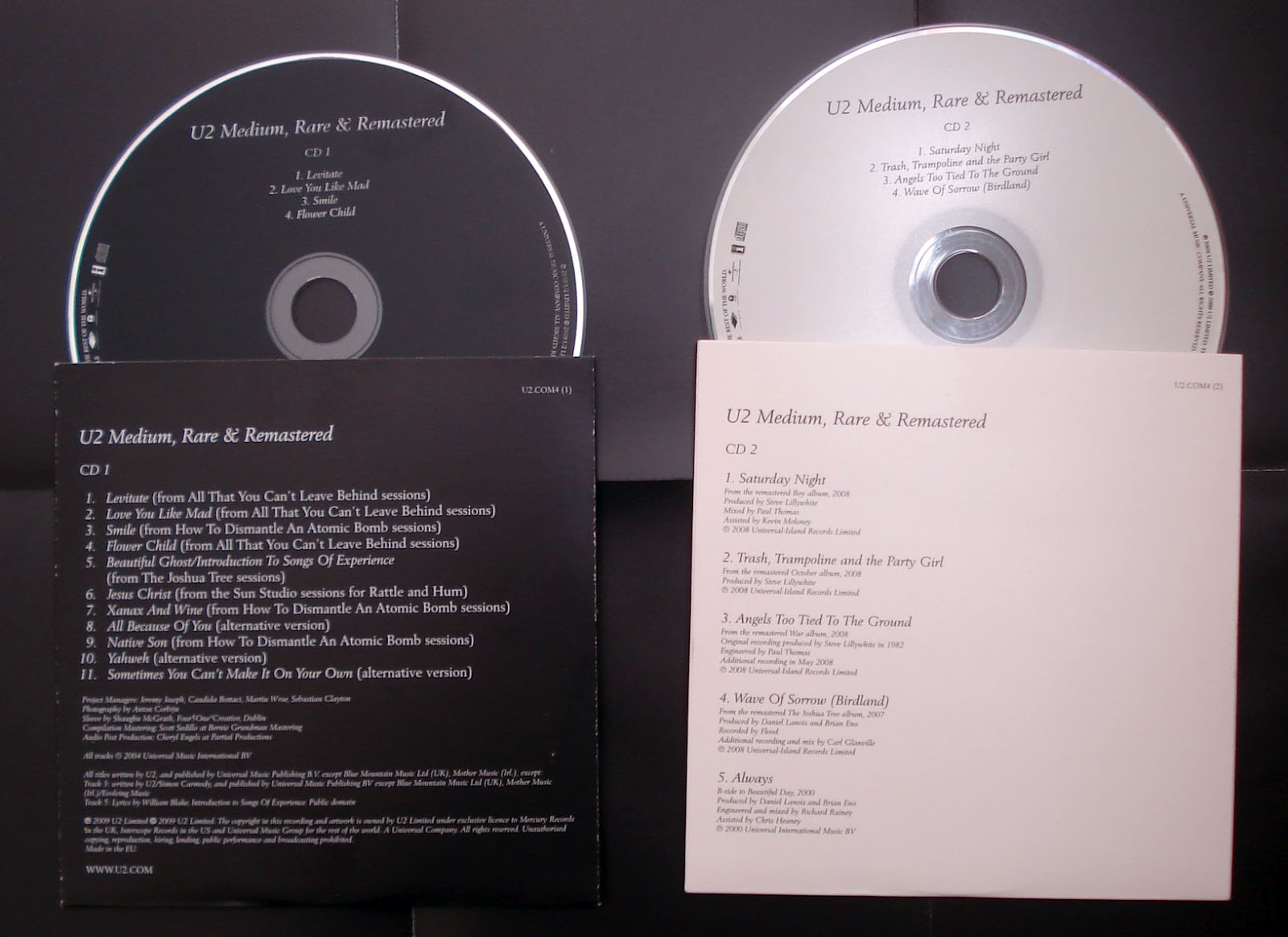 U2 Sombras e Árvores Altas - Blog: U2 Medium, Rare & Remastered