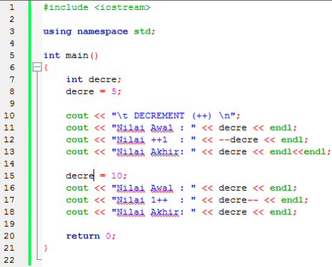 NadiaOboey: Operator dan Operand pada C++