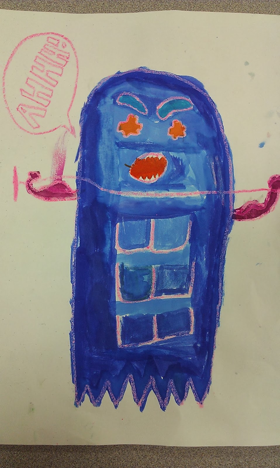 ARTsome! Elementary Art: 4th Grade- Organic Shape Monsters!