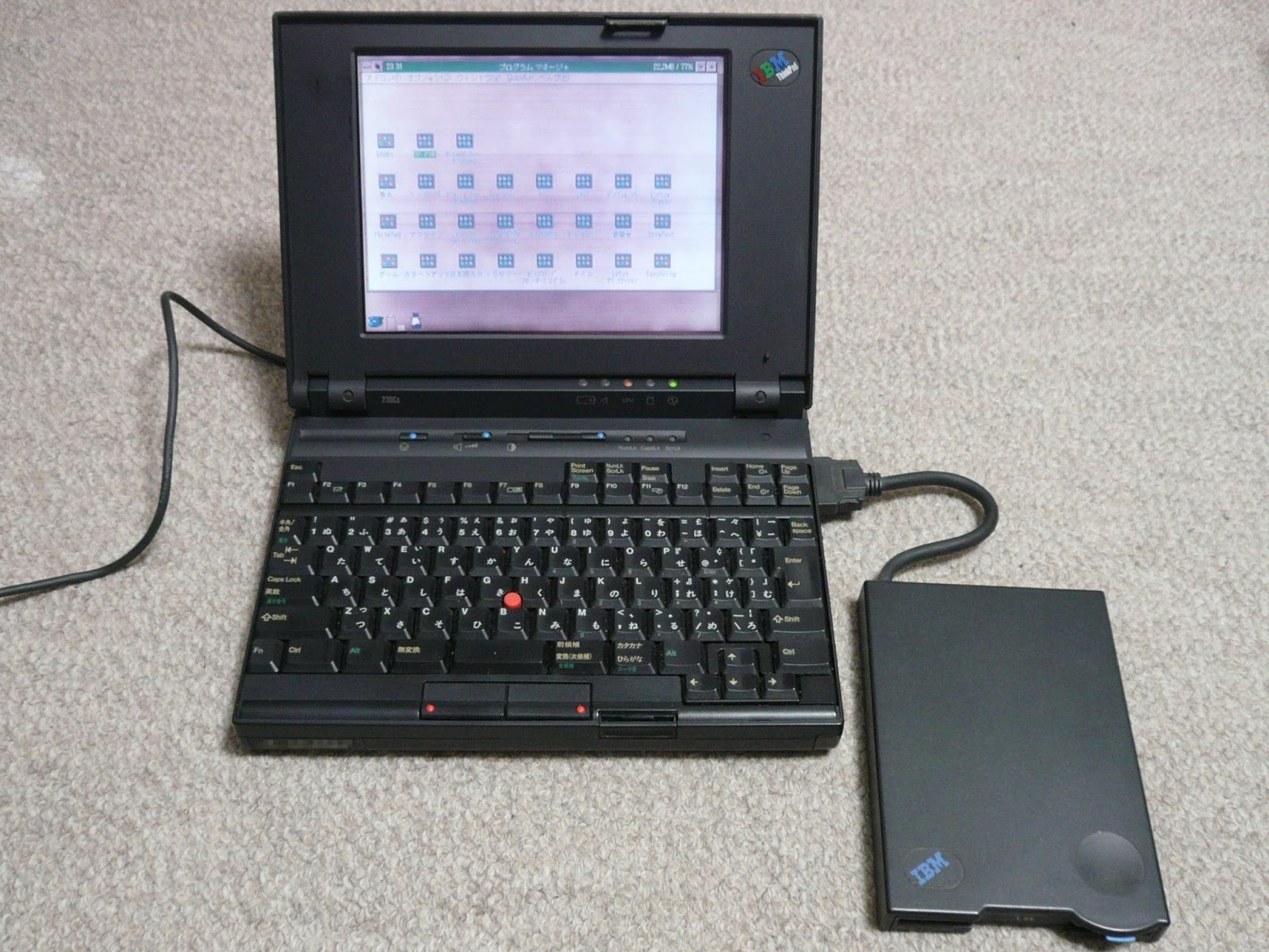 物好オヤジの独言: 追憶（その7） IBM ThinkPad 230Cs （名機中の名機）