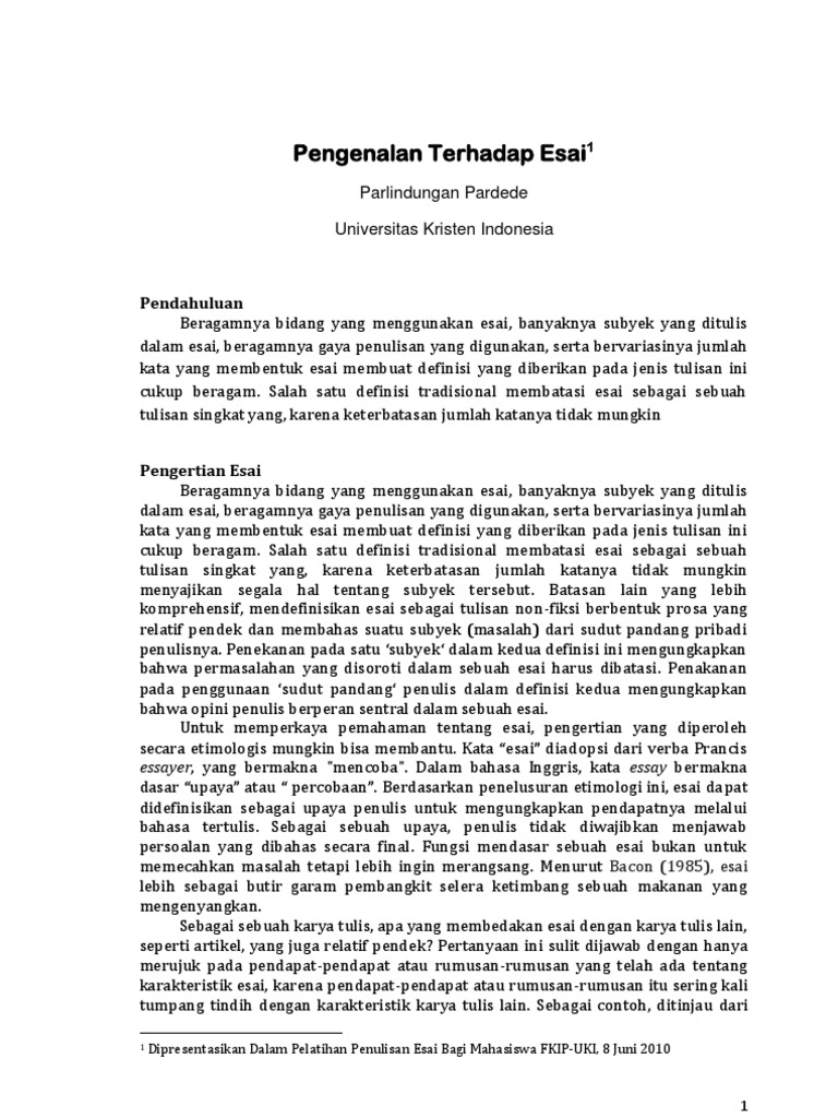 contoh esai ilmiah - wood scribd indo