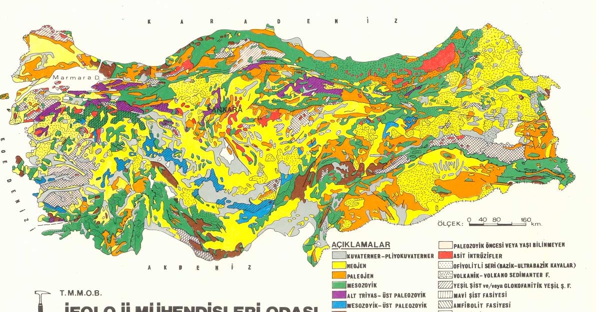 Geological map of Turkey | Old New Maps